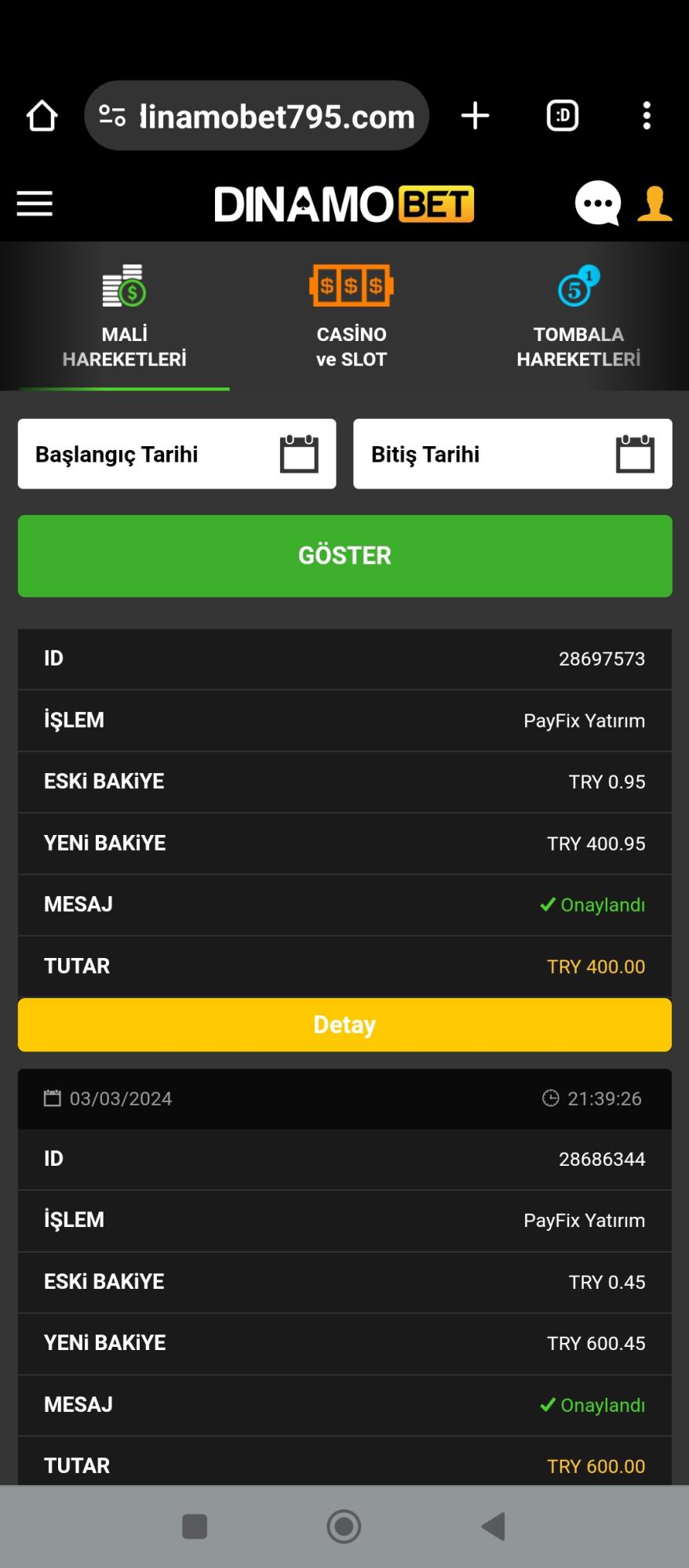 Dinamobet 3 Kuruş Verip 1000 Kuruş Alma Taktiği - Şikayetvar