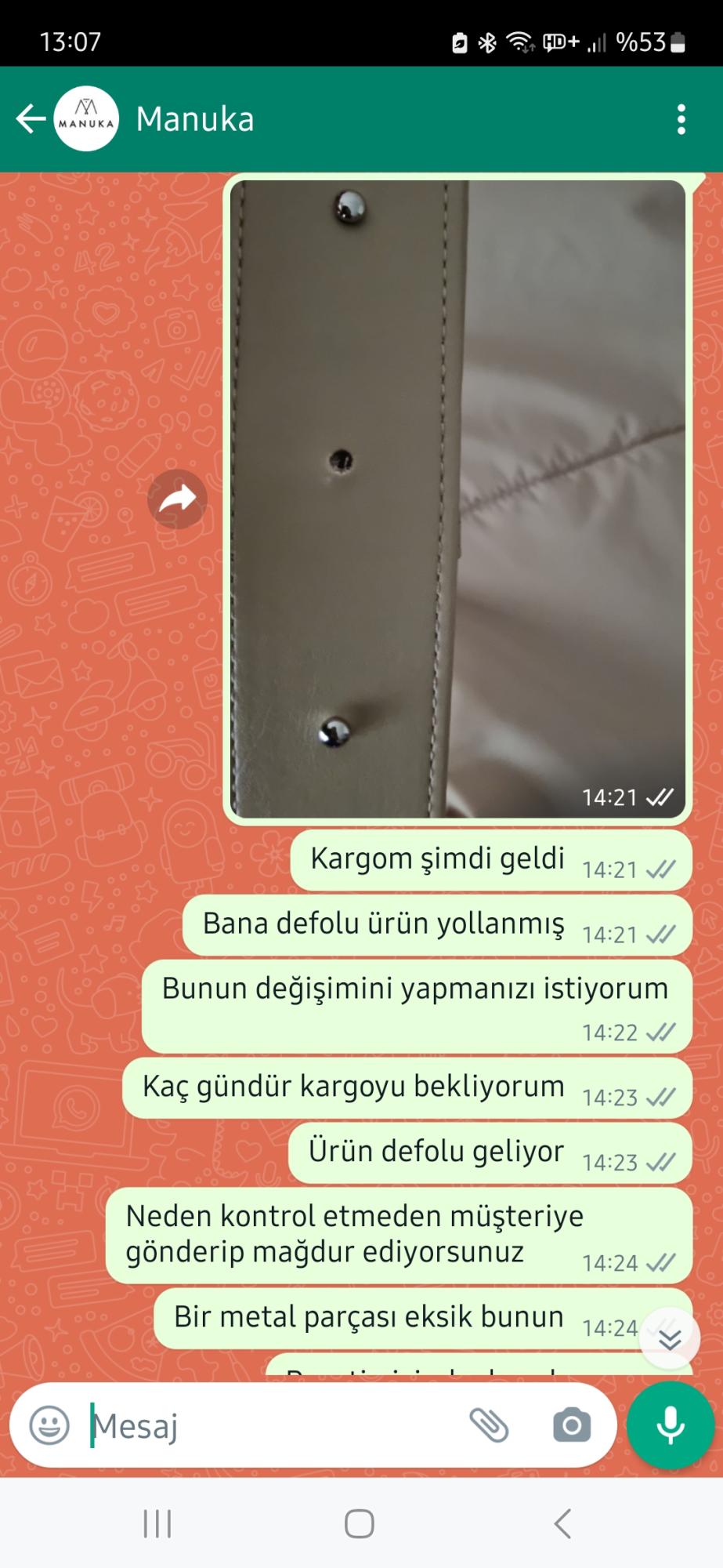 Manuka Markadan Arka Arkaya Defolu Ürün Şikayeti - Şikayetvar