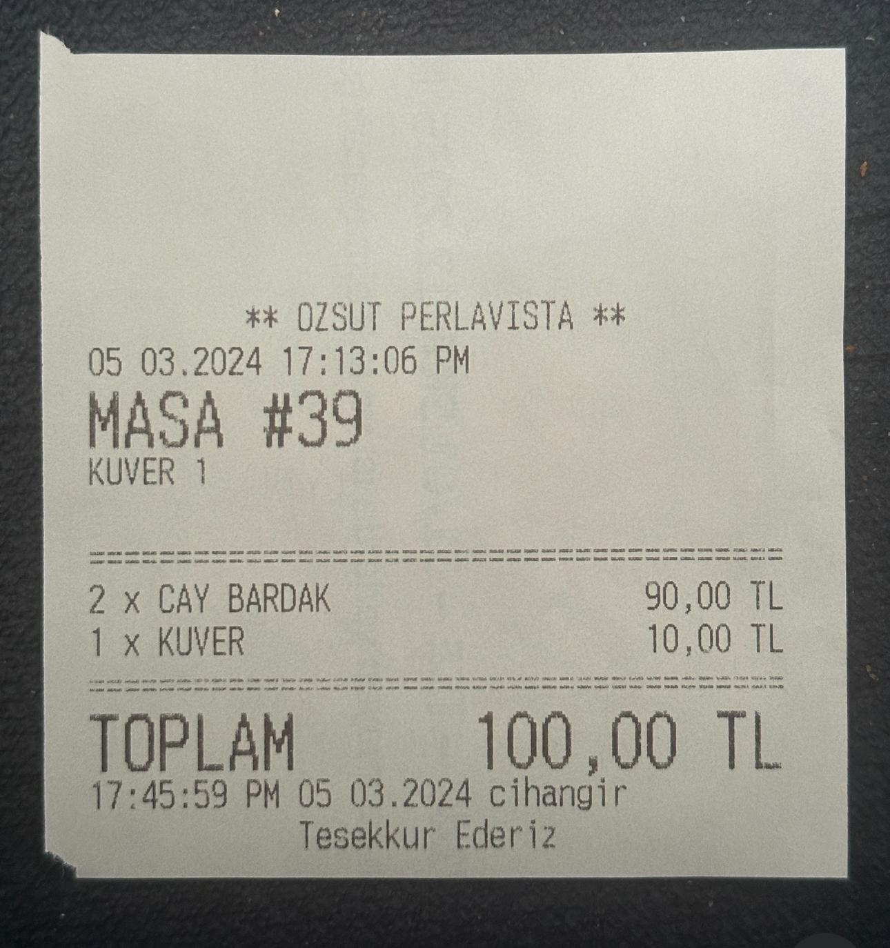 Kuver Ücreti Uygulaması Hakkında Şikayet Özsüt Perlavista Yönetimi ...