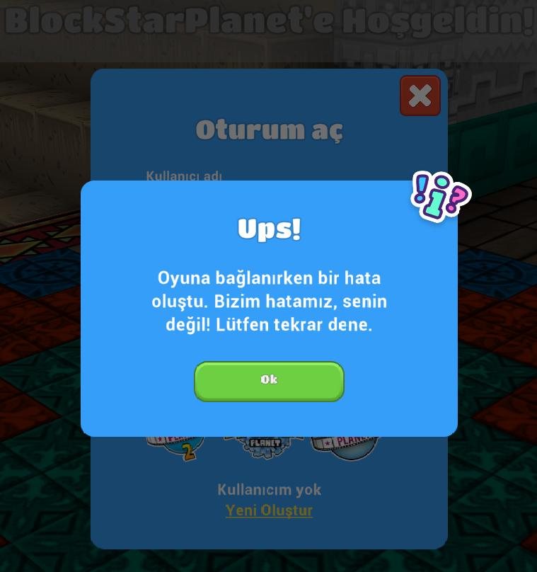 Block Star Planet Bağlanma Hatası - Şikayetvar