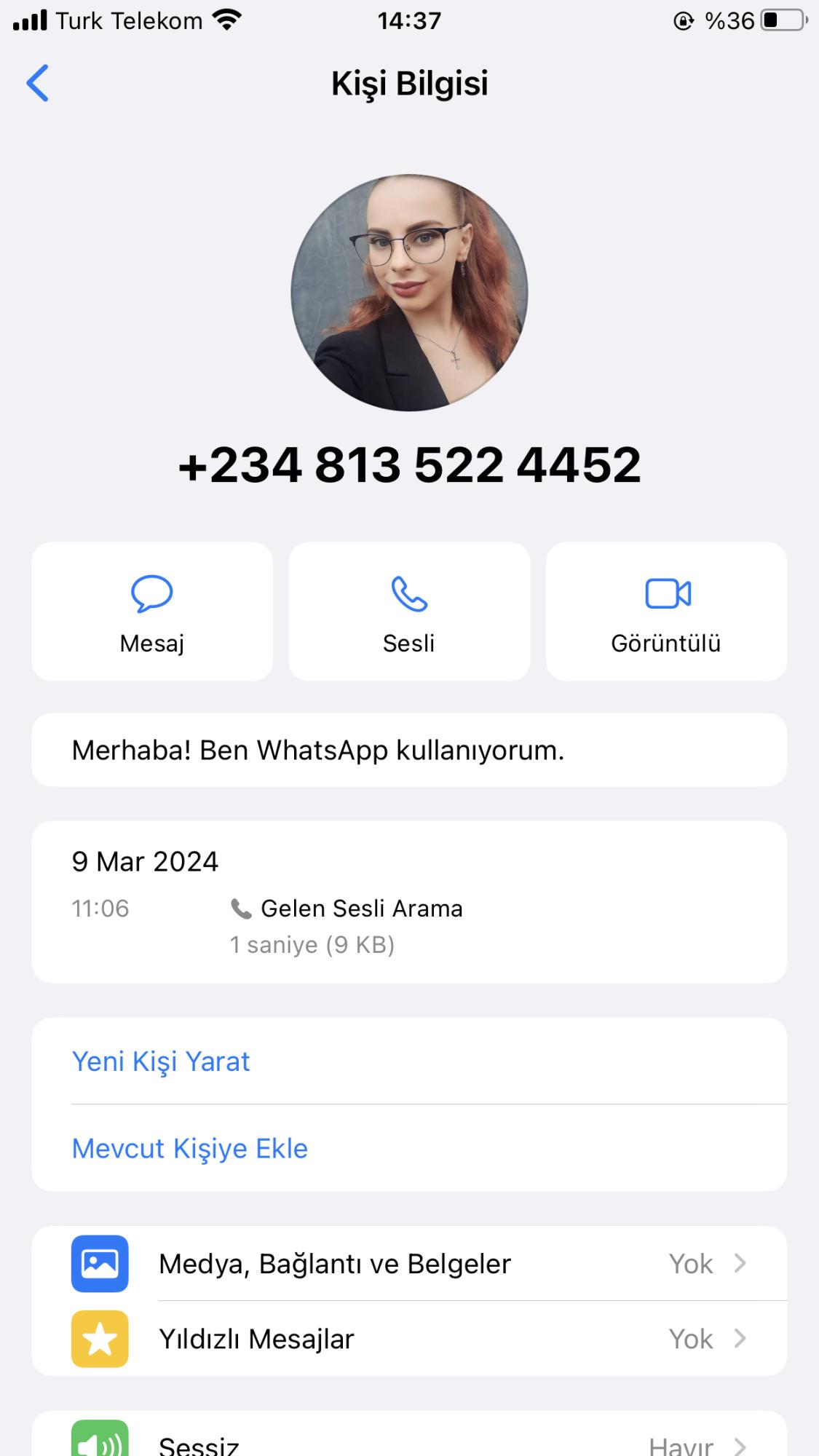 WhatsApp'tan Yabancı Ülke Numarası İle Gelen Arama - Şikayetvar