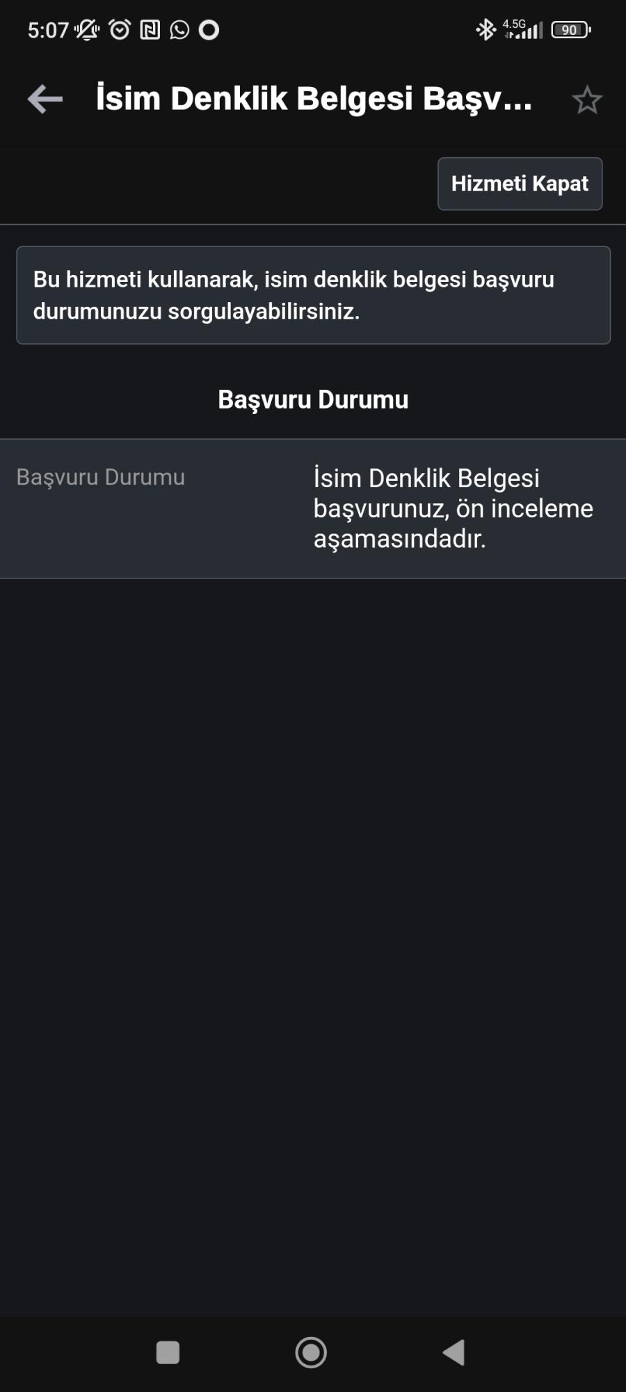 Nüfus ve Vatandaşlık İşleri Nüfus Müdürlüğü İsim Denklik Belgesi İptali - Şikayetvar