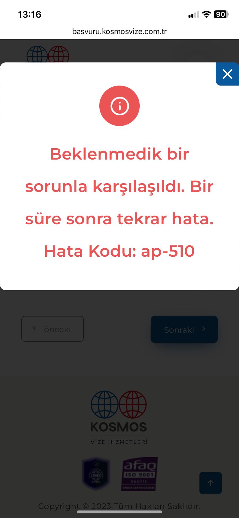 Kosmos Vize Hizmetleri Kosmos Vize Para Karşılığında Randevuları Acentelere Satıyor. - Şikayetvar