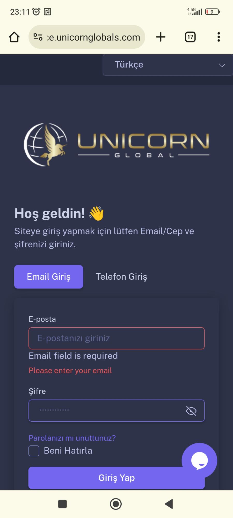 Unicorn Global Ecosystem Şirketi Paramızı Geri Versin - Şikayetvar
