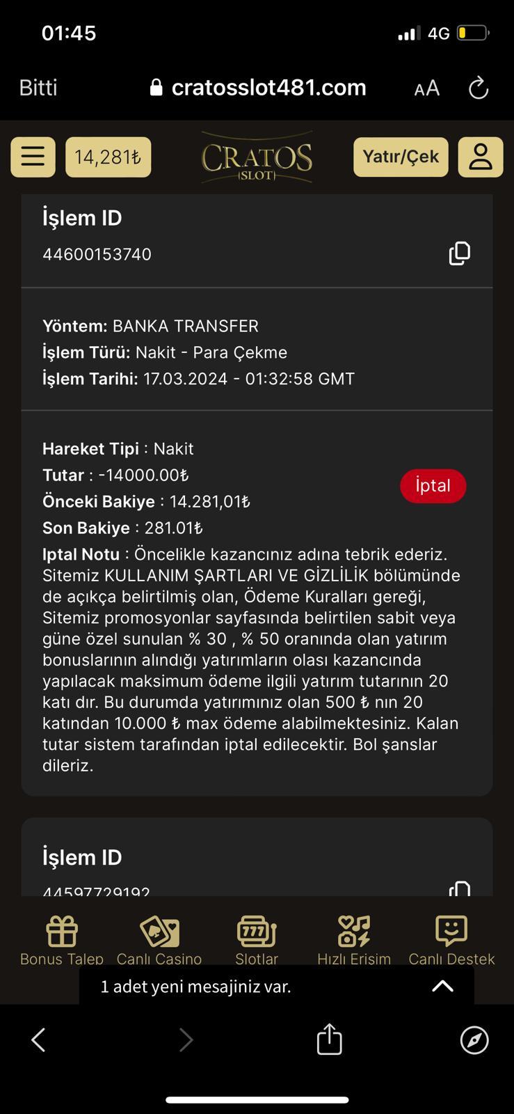 Cratos Slot Cratosslot481.comm Adlı Site - Şikayetvar