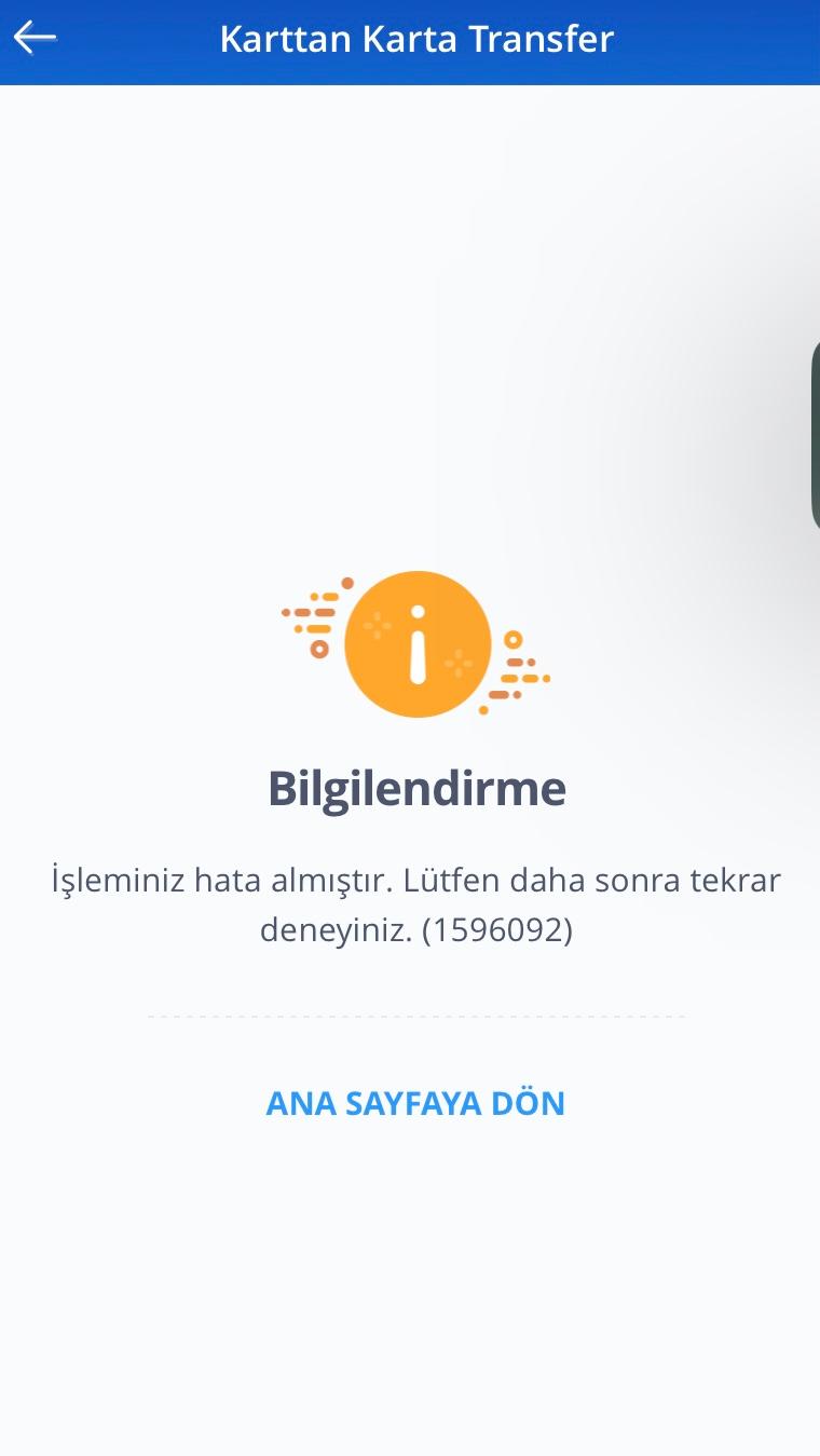 İş Bankası Karttan Karta Para Gönderilmiyor - Şikayetvar