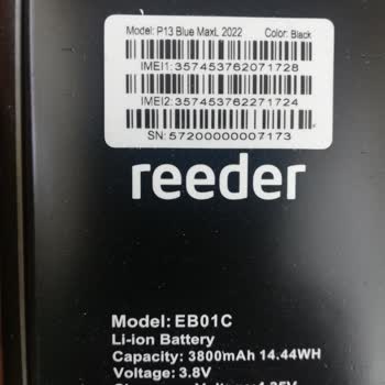 Reeder P13 Blue Max L 2022 Telefon Batarya Şikayetleri - Şikayetvar