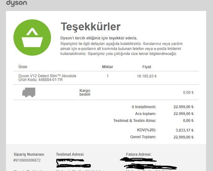 Dyson Vacuum Order Delivery and Payment Confusion - Xolvie