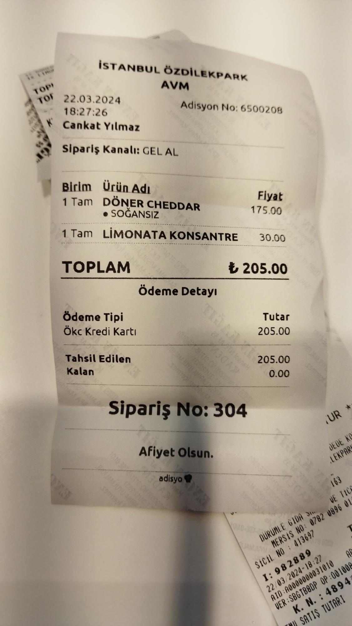 Dürümle Yanlış Fiyat Duyarsızlığı - Şikayetvar