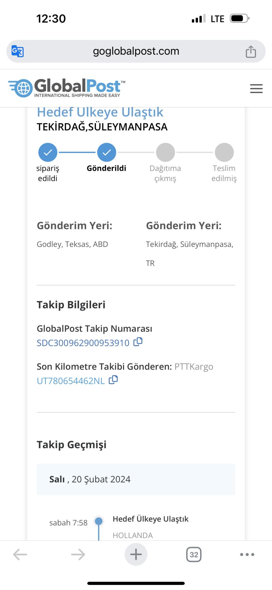 PTT Kargo PTT Hatalı Takip Numarası Ve İletişim Kurmadan Yurt Dışına ...