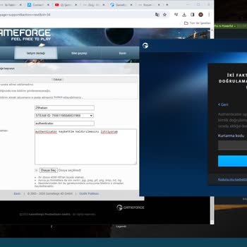 Gameforge Authenticator Kurtarma Kodu Şikayetleri - Şikayetvar