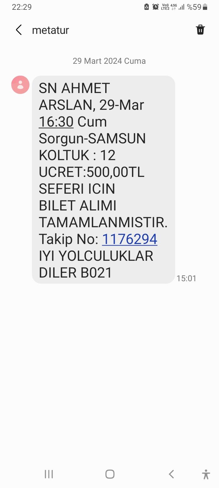 Metatur Turizm Metatur Da Muavin Fırçası - Şikayetvar