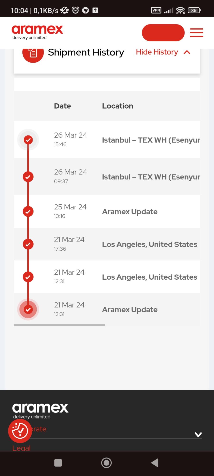 Aramex Kargo İlgisizliği Ve Müşteri Memnuniyetsizliği - Şikayetvar