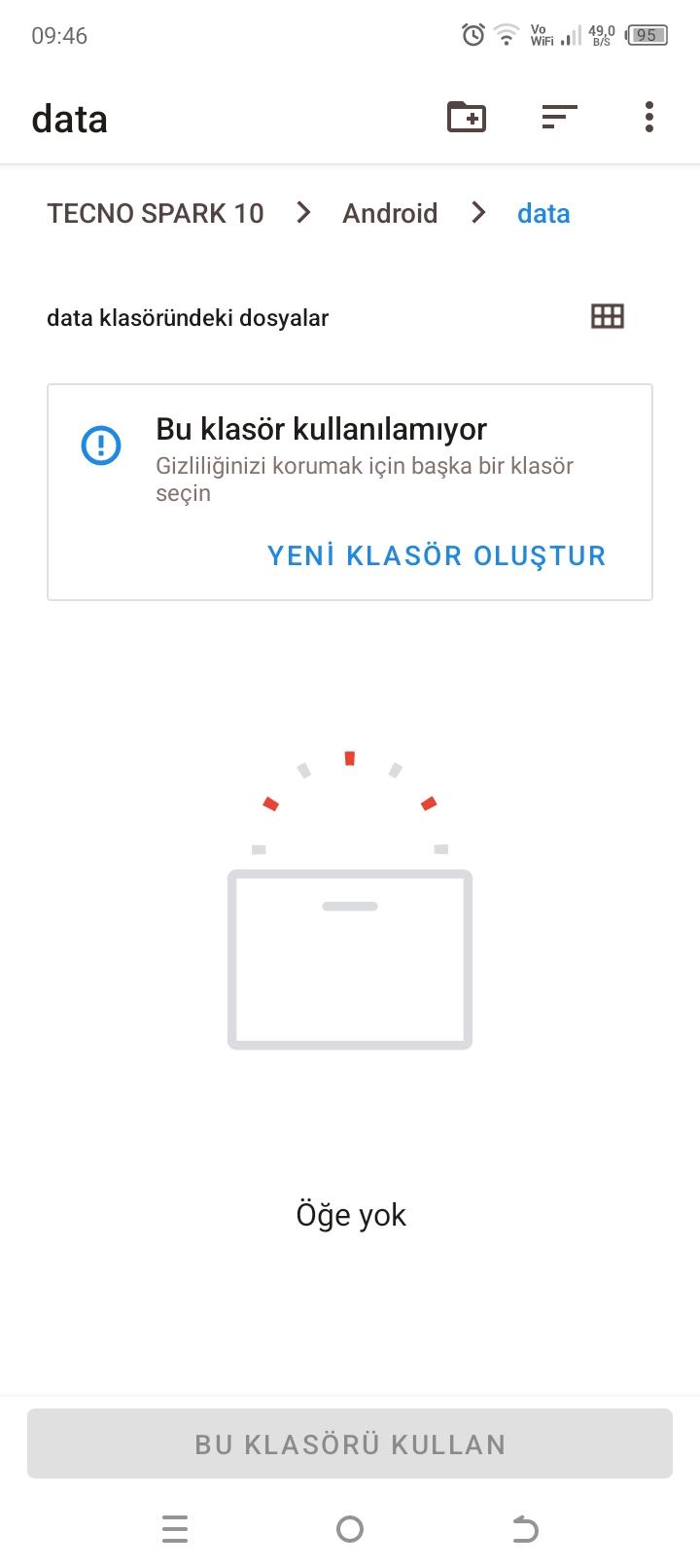 Tecno Mobile Data Dosyası Erişim Kısıtlaması - Şikayetvar