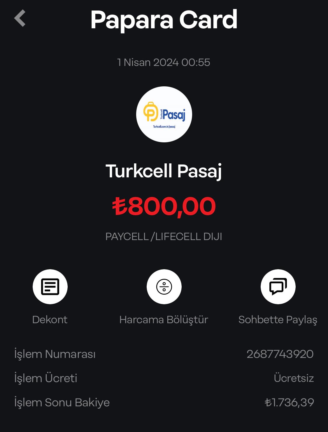 Turkcell Pasaj Papara Hesabımdan Habersiz Para Çekiyor - Şikayetvar