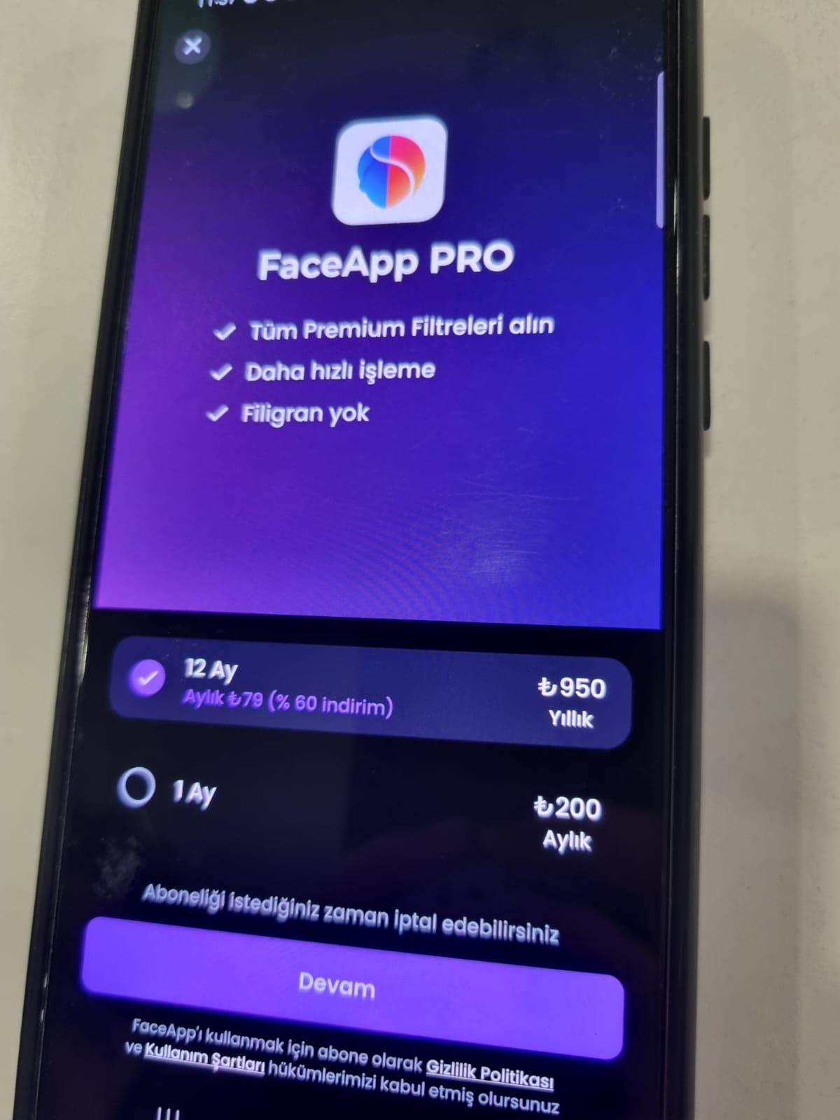 Faceapp Pro_aynı App Farklı Fiyat Önerileri - Şikayetvar