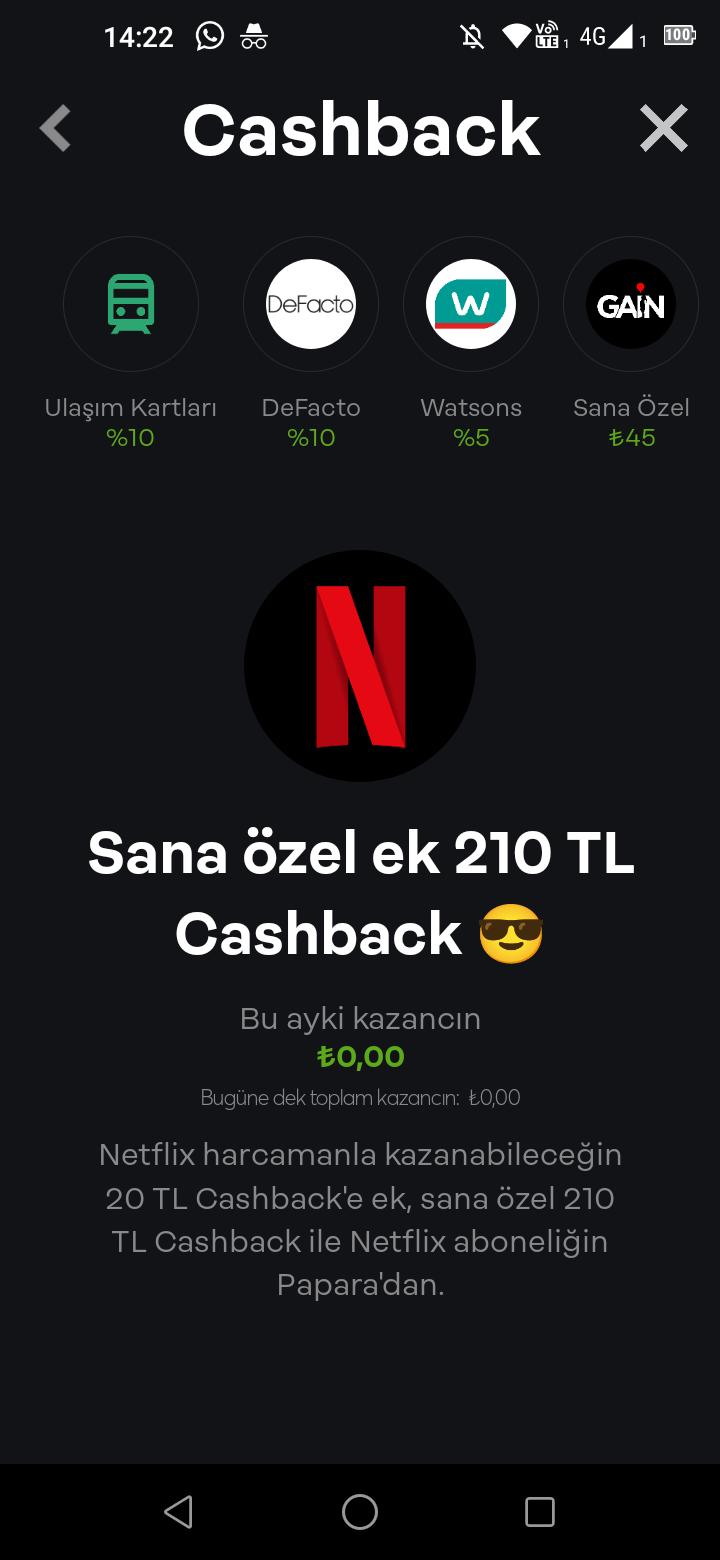 Çözüldü: Papara Netflix Cashback Hatası: Vaat Edilen İadenin ...