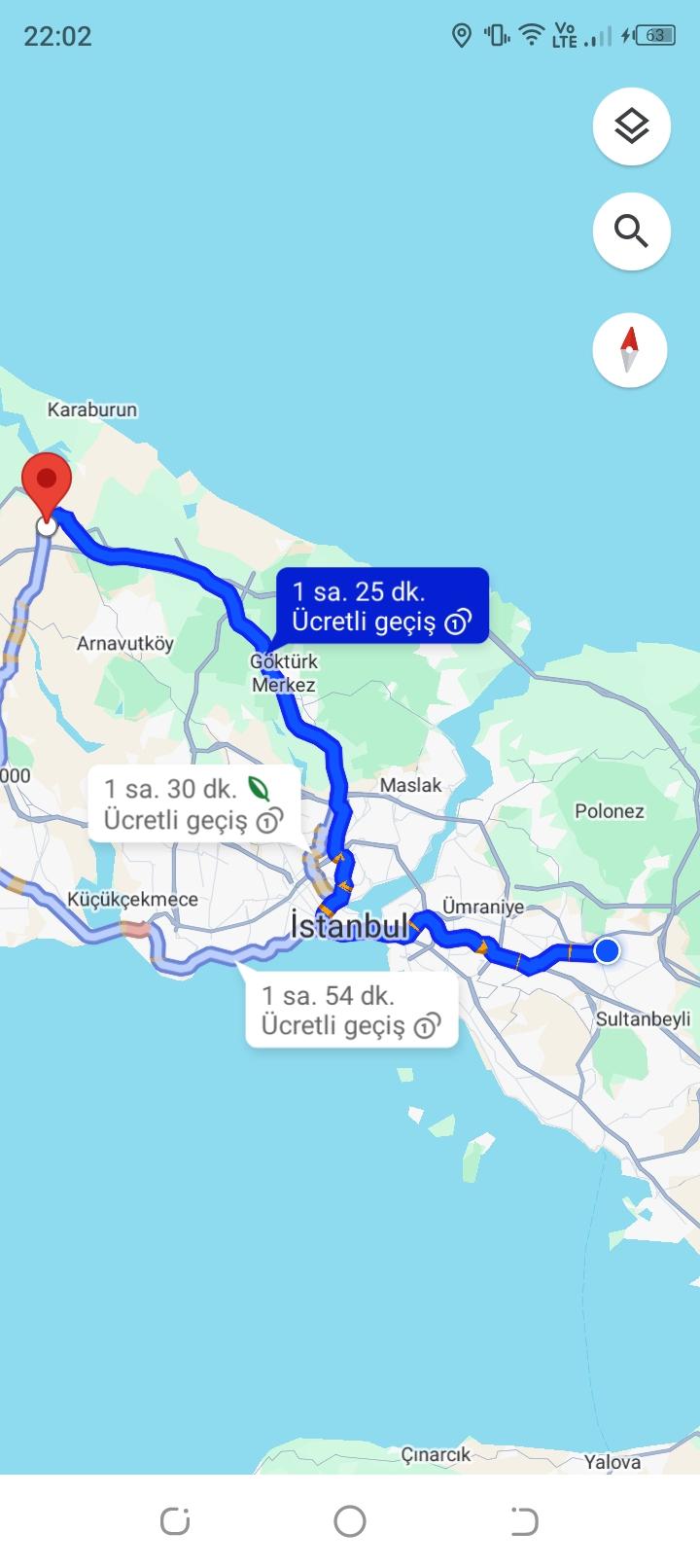 Google Maps Avrasya Tüneli Sorunu - Şikayetvar