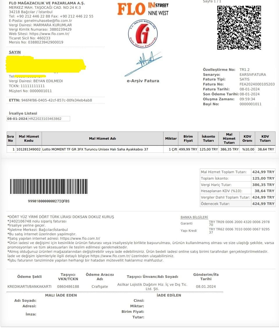 FLO Dan Alınan Lotto Marka Ayakkabıda Taban Erimesi - Şikayetvar