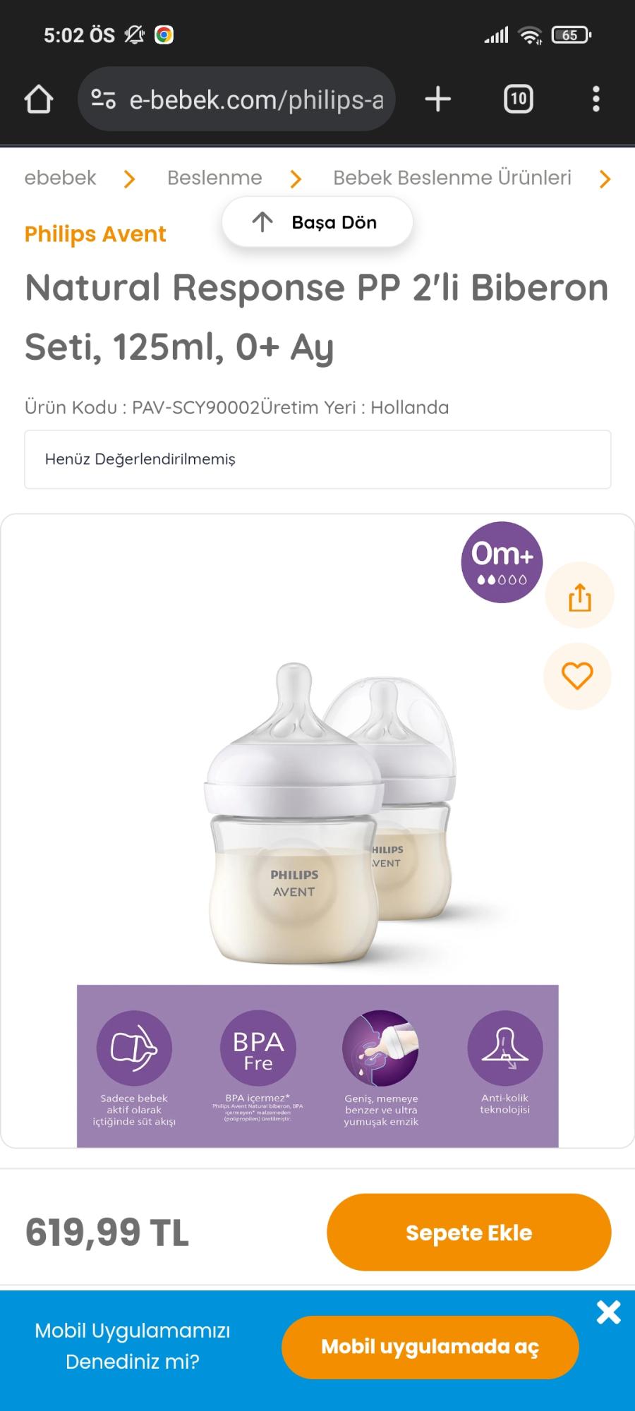 PHILIPS Ev Aletleri Philips Avent Natural Response Pp 2'li Hızlı. Akis ...