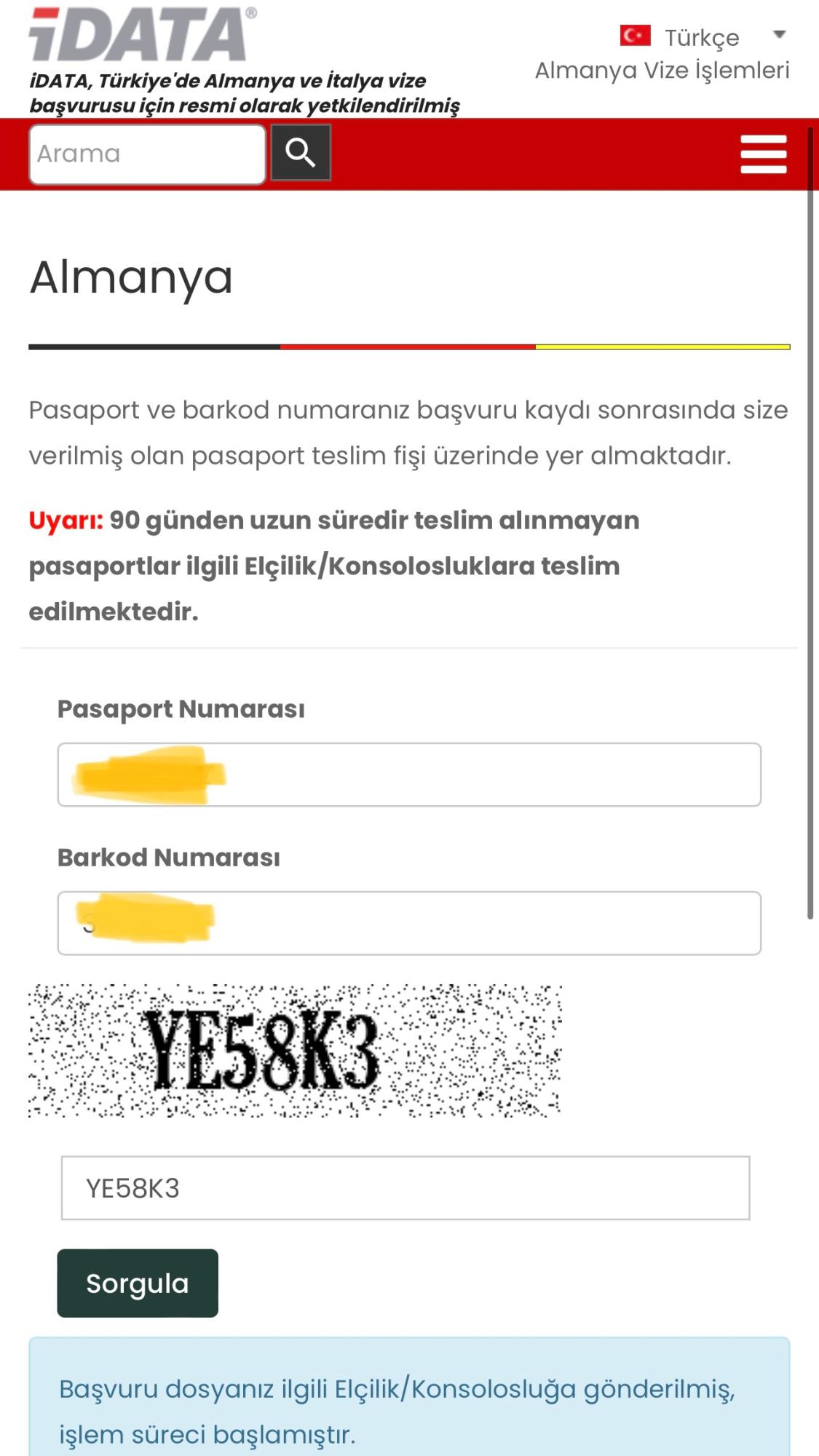 Ankara İdata Vize Başvuru Mağduriyeti - Şikayetvar