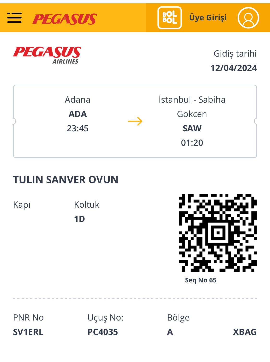 Prontotour Uçak/Havalimanı /Şehir Değişikliği - Şikayetvar