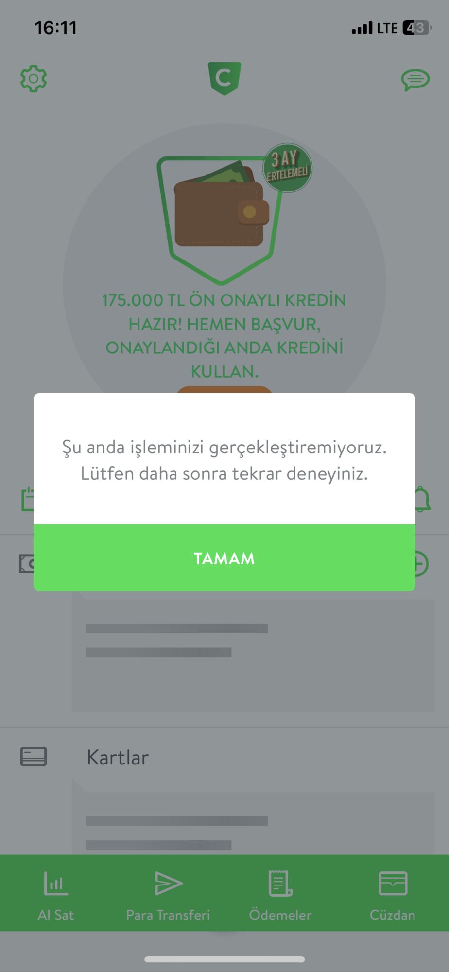TEB Mobil Bankacılığına Giriyorum İşlem Yapamıyorum - Şikayetvar