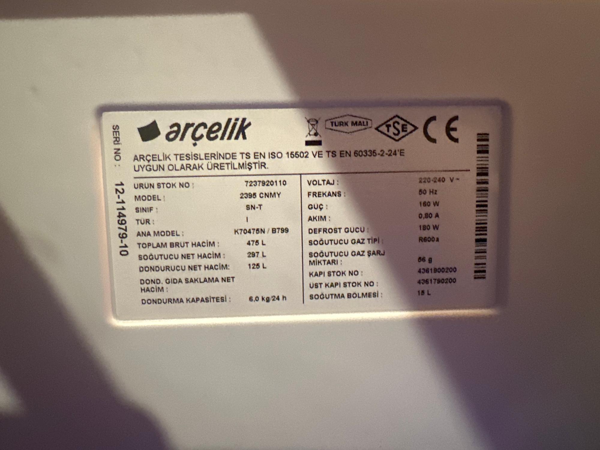Arçelik Buzdolabı Teknik Servis Şikayet - Şikayetvar