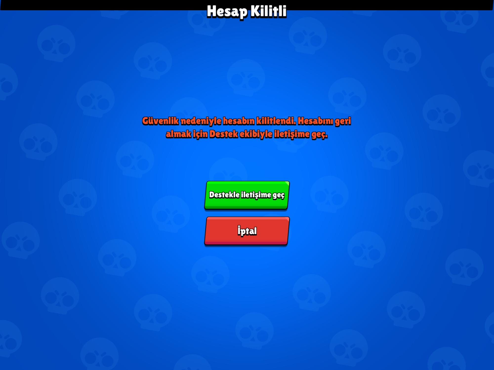 Brawl Stars "We couldn't verify that you're the rightful account owner ...