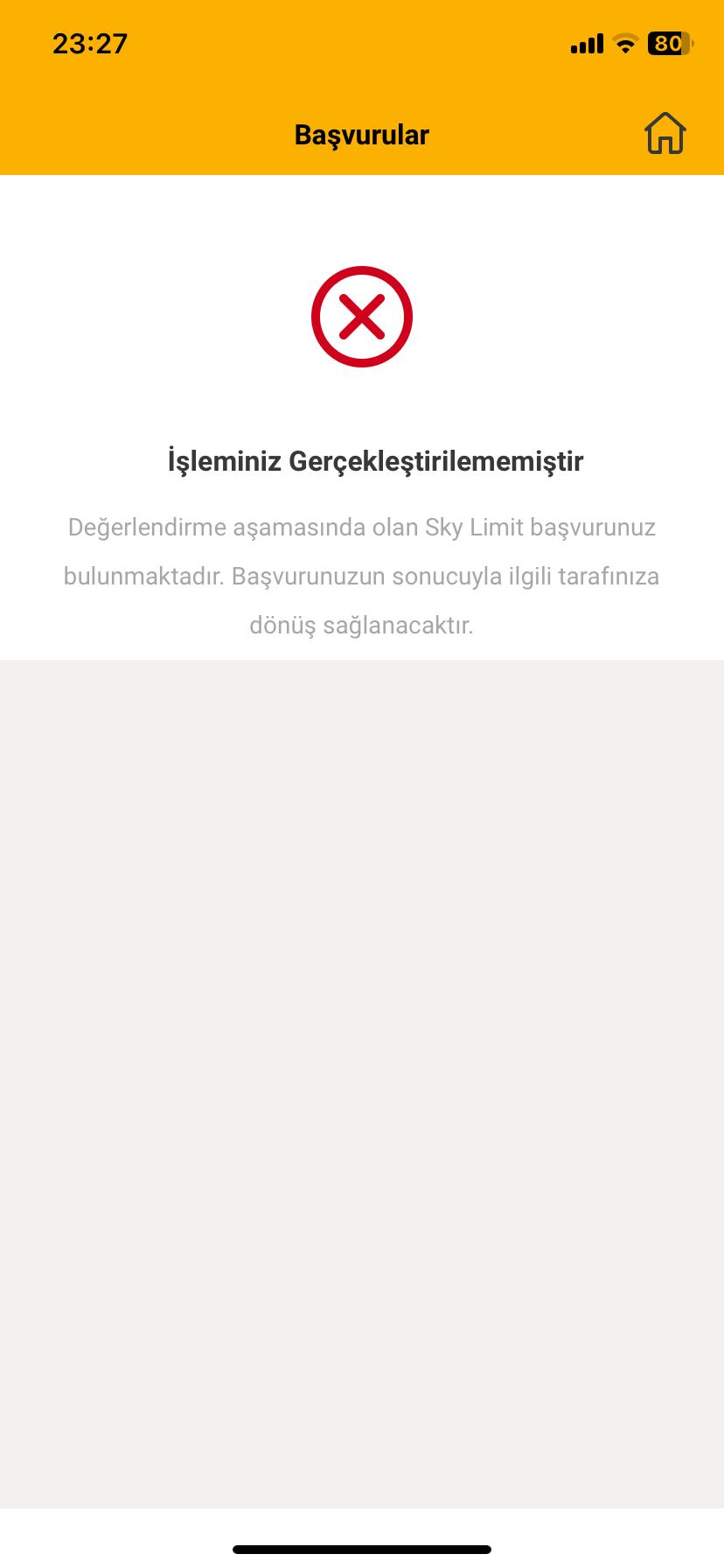 VakıfBank Sky Limit Başvurusu Sonucu - Şikayetvar