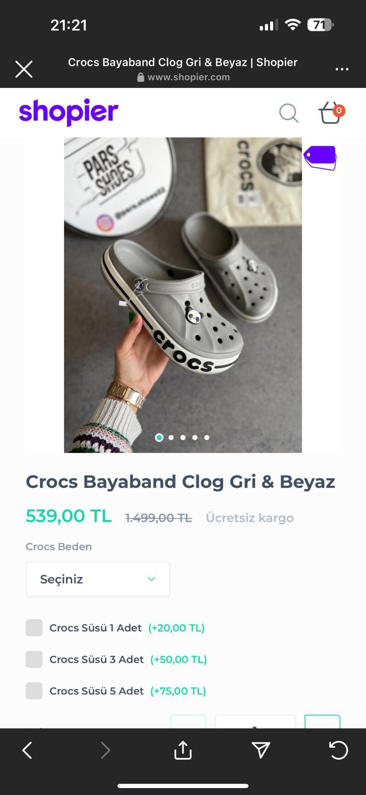 Çözüldü: Shopier Crocs Terlik İadesi Olmadı - Şikayetvar