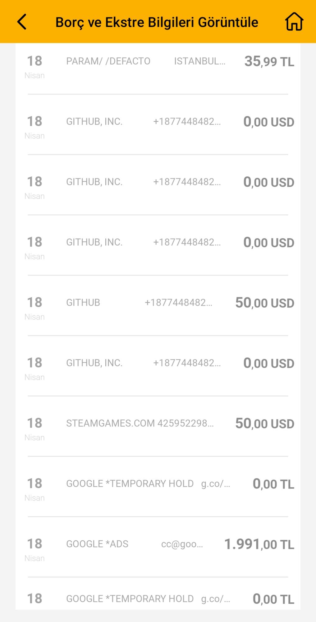 Github'da İzinsiz Kart İşlemi Ve Mağduriyetim - Şikayetvar
