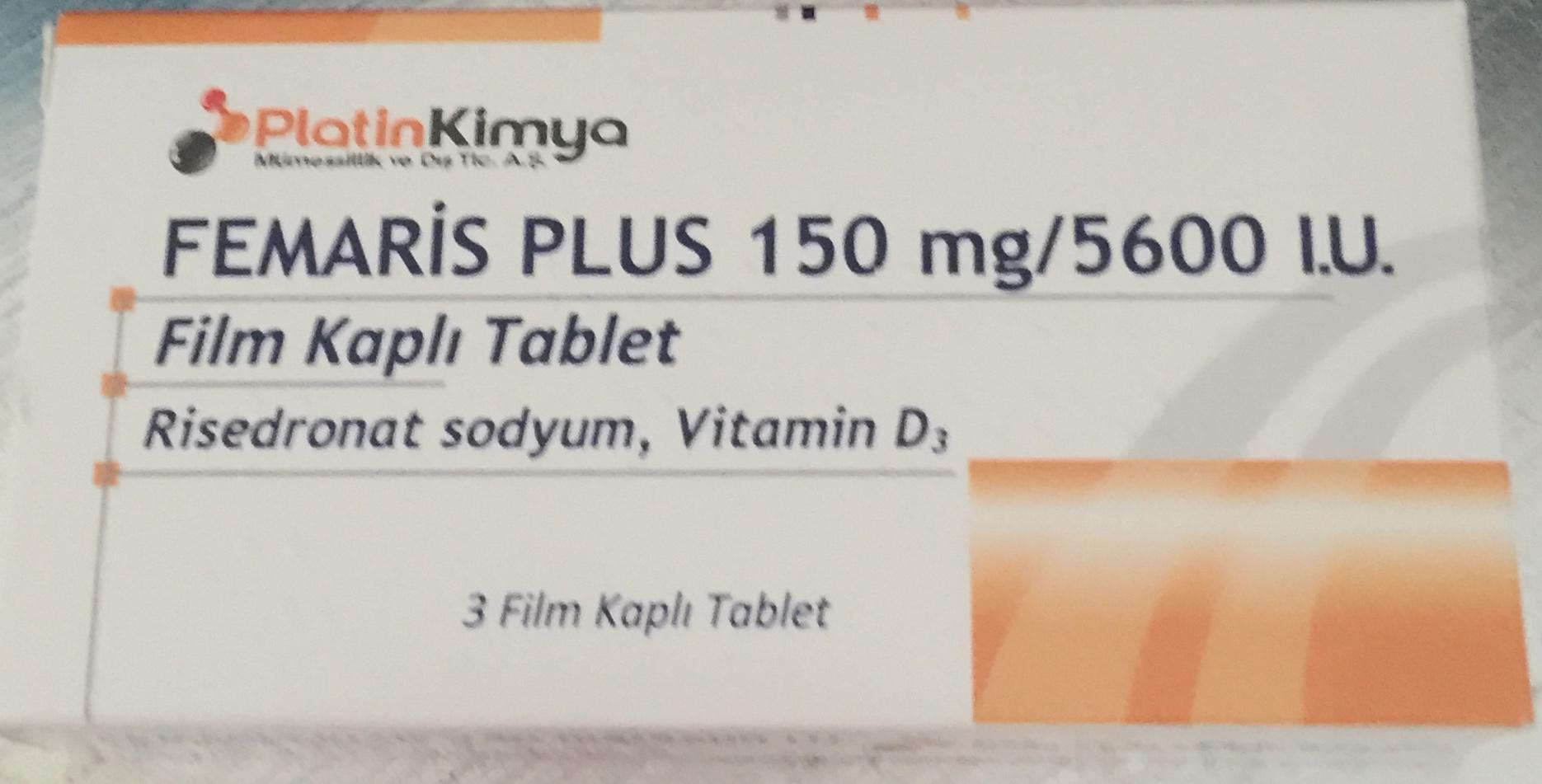 Platin Kimya Femaris Plus Kemik Erimesi İlacı - Şikayetvar