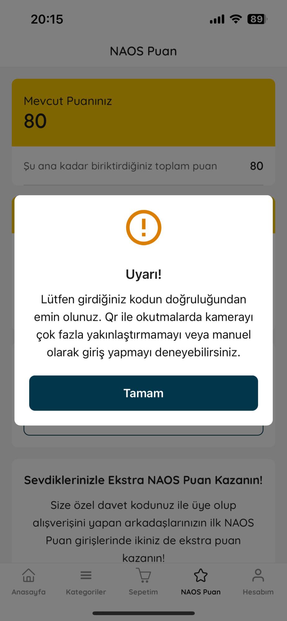 Bioderma Naos Stars QR Kod Okumuyor - Şikayetvar