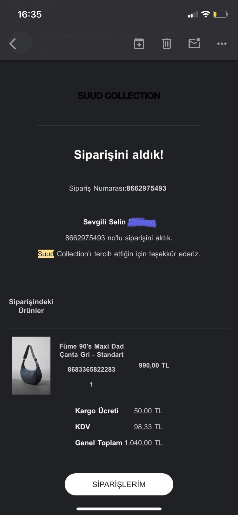 Suud Collection Suud Çanta 3 Günde Koptu Ve Çöp Oldu - Şikayetvar