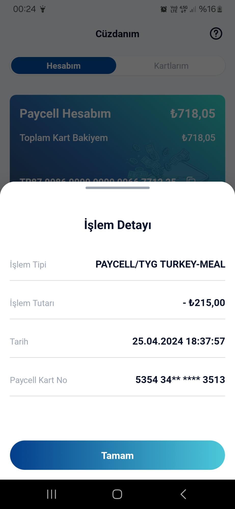 Paycell Tyg Avantaj Para Kesilmesi - Şikayetvar