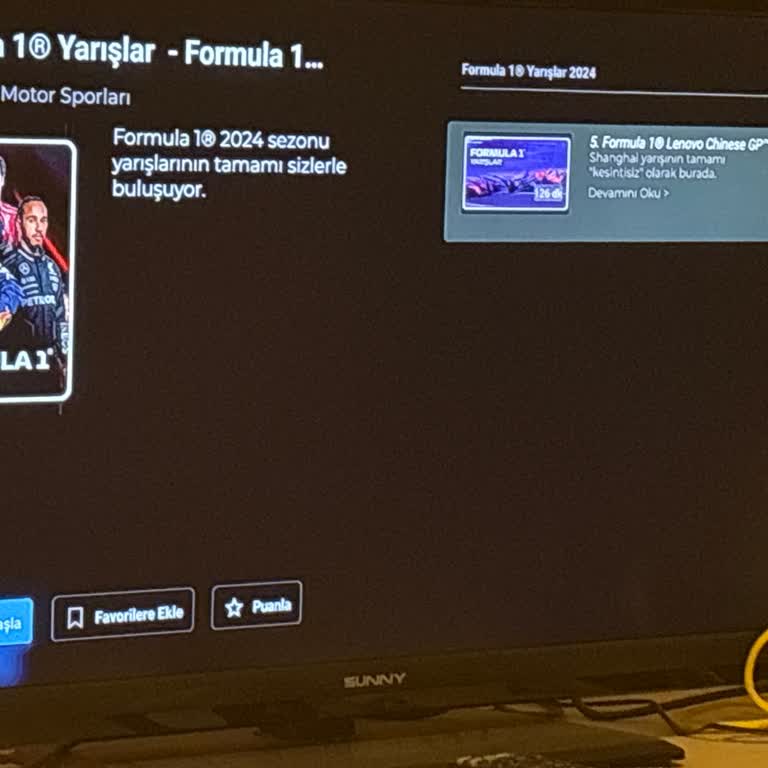 TOD Tv Formula 1 Yarış Kayıtları Uygulamada Yok. - Şikayetvar