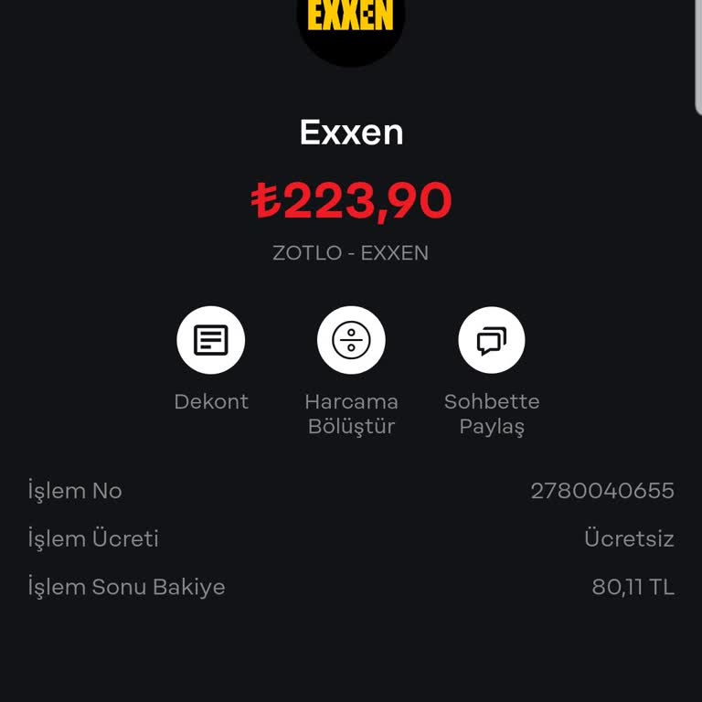 Exxen Ücret İadesi Talep - Şikayetvar