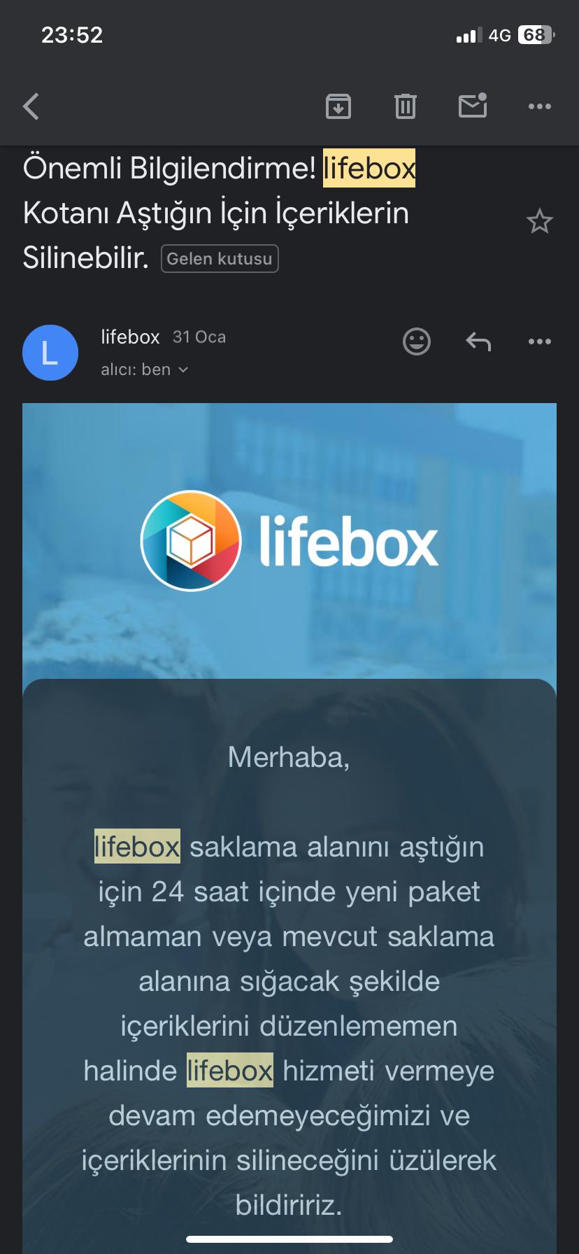 Lifebox Fotoğraflarımı Neden Sildi?! - Şikayetvar
