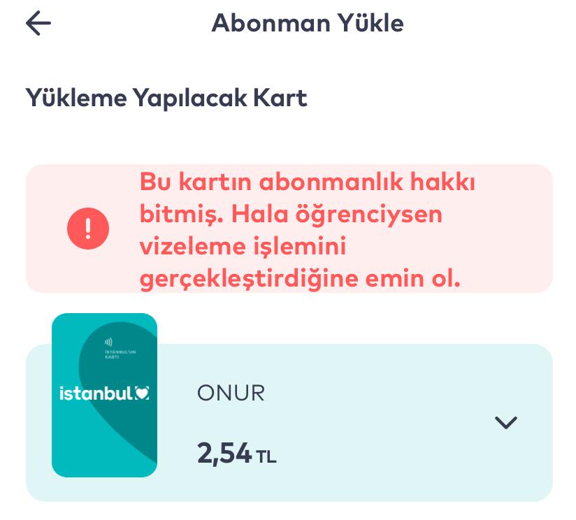 BELBİM | İstanbulkart Öğrenci AKBİL'im Kapatıldı - Şikayetvar