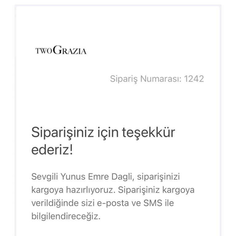 Twograzia Two Grazia 10 Gündür Siparişimi Hala Kargoya Vermedi Ve Dönüş De Yok! - Şikayetvar