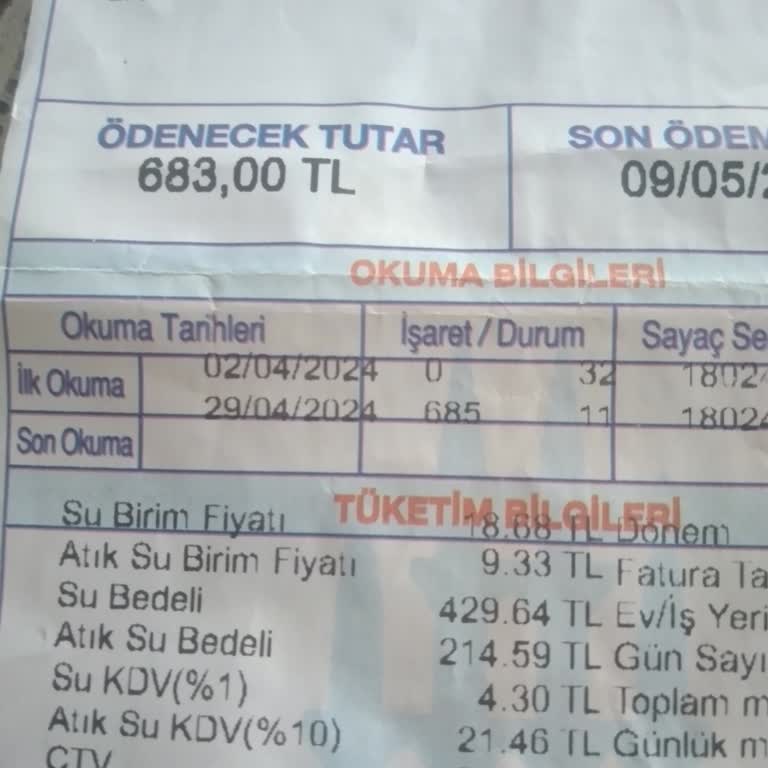 Kıyas ve Su Faturası Şikayetleri - Şikayetvar