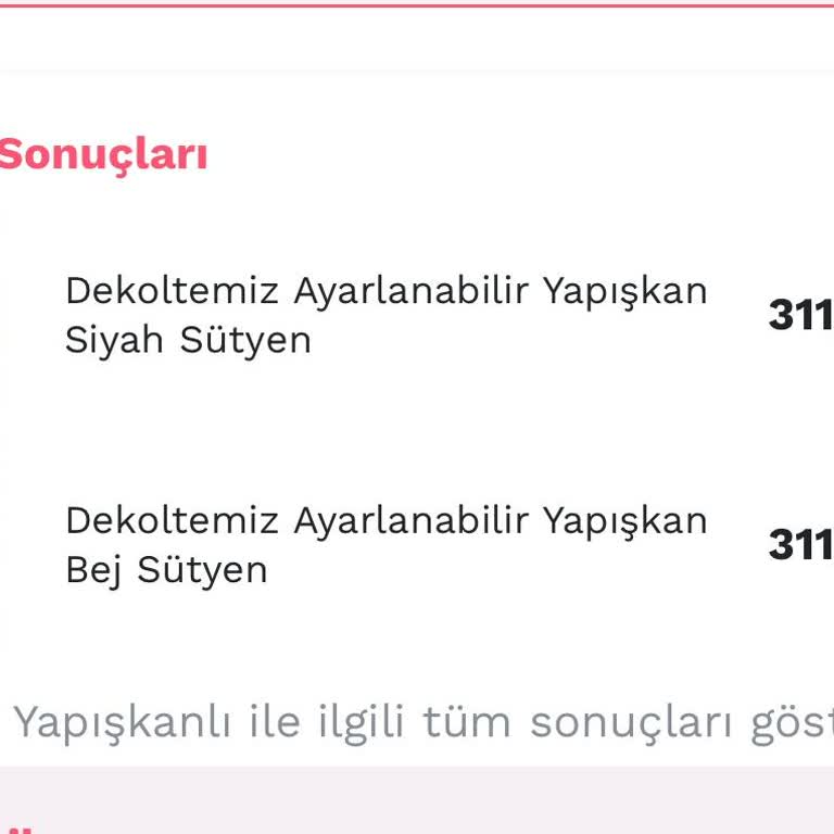 Penti Ayarlanabilir Yapışkan Sütyen ve Yapışkanlı Sütyen Şikayetleri ...