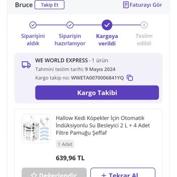 We World Express - Şikayetvar