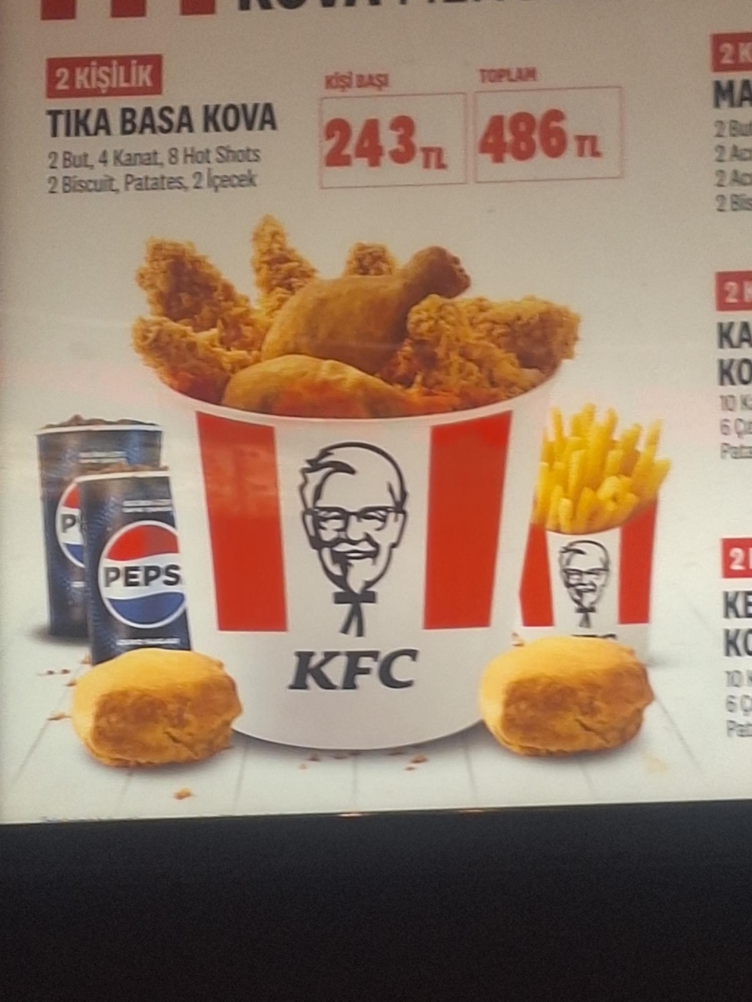 KFC Kova Menü Hayal Kırıklığı Ve Mağaza Müdürü Tavrı - Şikayetvar