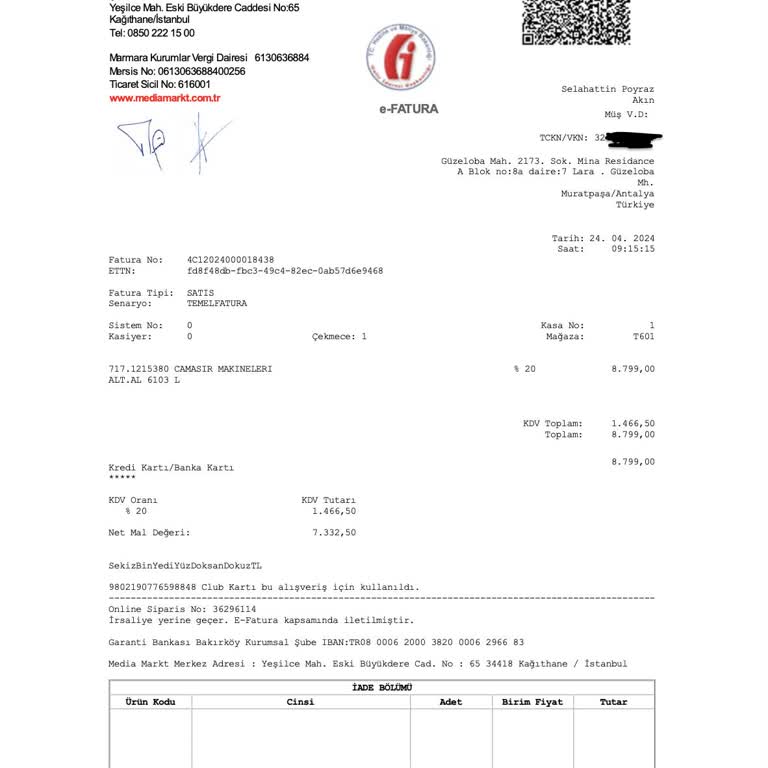 Media Markt E Arşiv ve Markt Şikayetleri - Şikayetvar