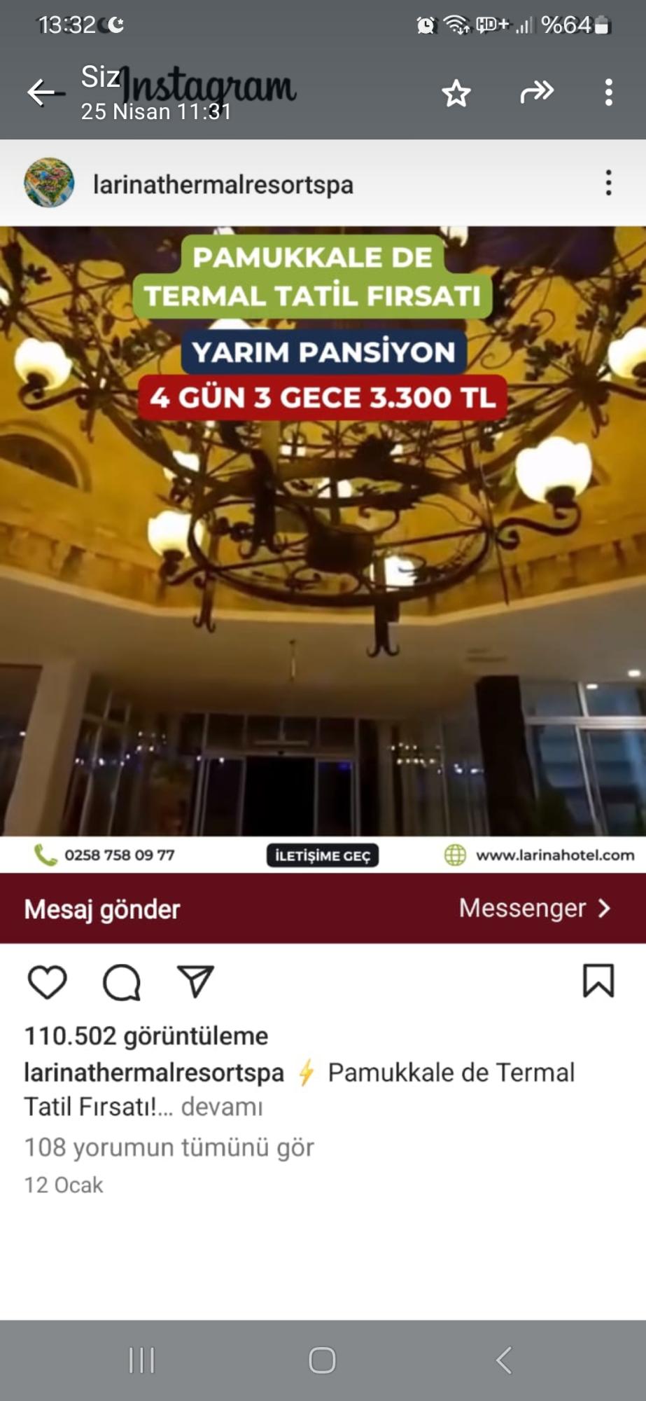 Larina Thermal Resort & Spa Reklamlardaki Gibi Çıkmadı! - Şikayetvar