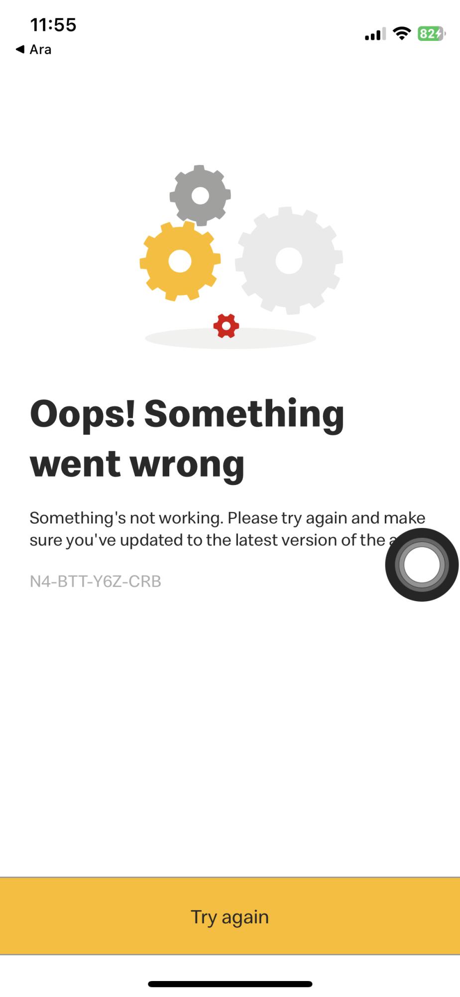 McDonald's App Login Error Due to "Update Required" Error - Xolvie