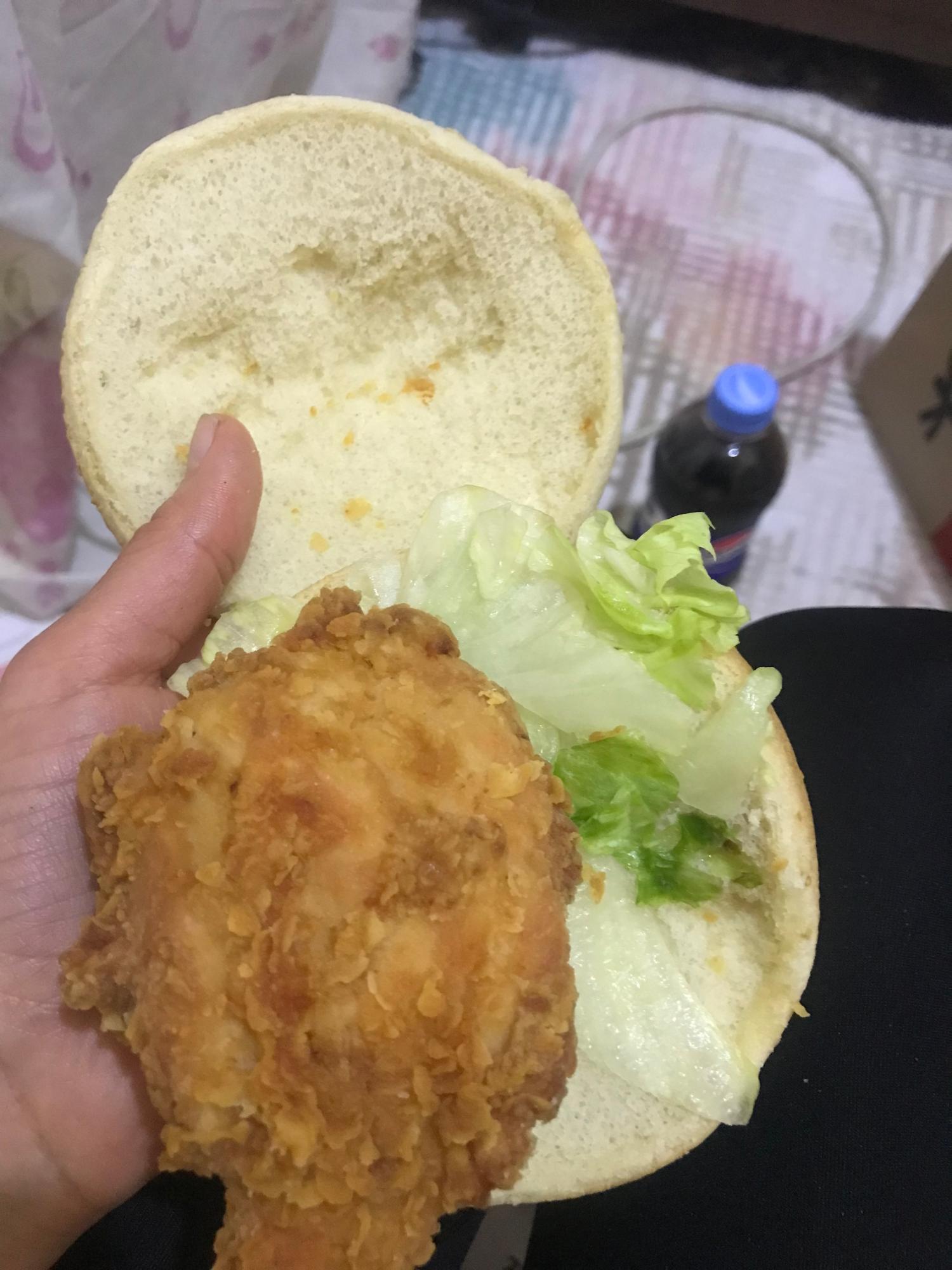 KFC Missing Items & Dry Burger Complaint - Xolvie