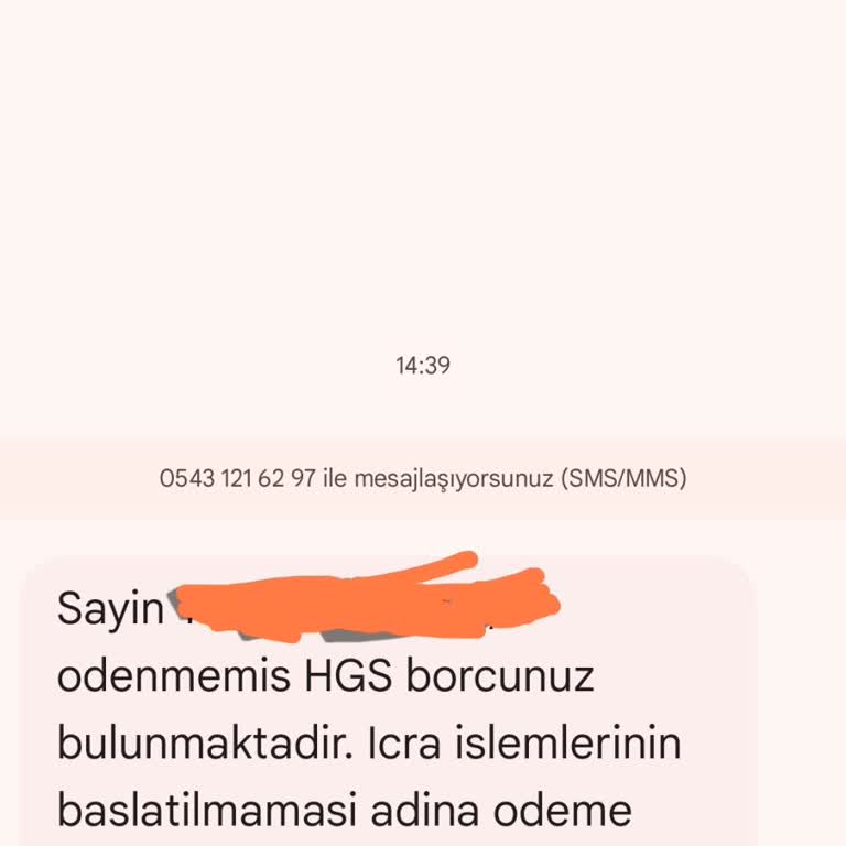 HGS Borcu Mesajı Şikayetleri - Şikayetvar